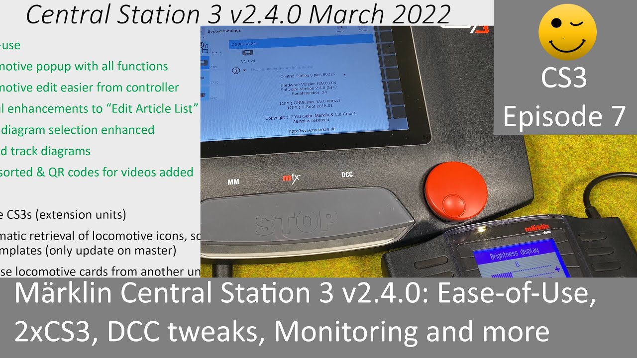 Märklin Central Station 3 v2.4.0 Ease-of-Use, 2xCS3, DCC tweaks ...