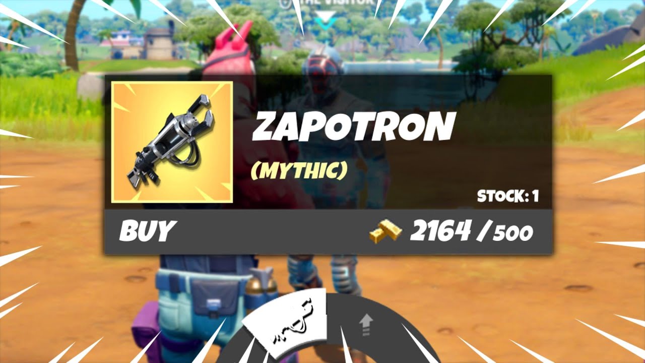 New ZAPOTRON MYTHIC in Fortnite Update! - YouTube