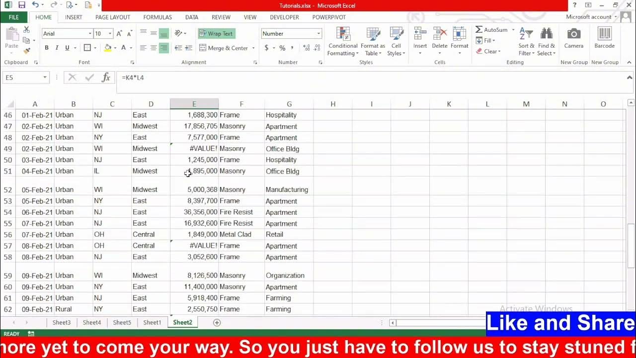 How to highlight errors in your spreadsheet - YouTube