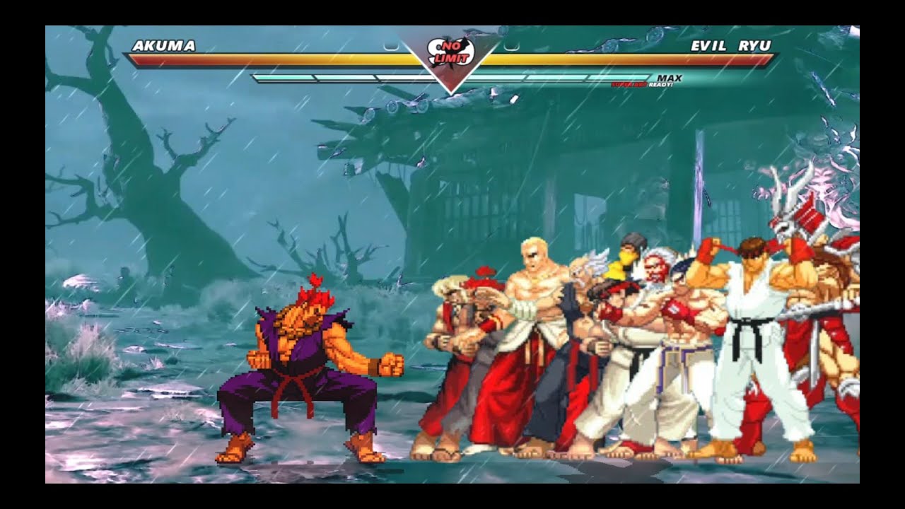 TEKKEN 7 AKUMA VS EVERYONE FT: EVIL RYU KEN SHIN AKUMA SHAO KAHN MR ...