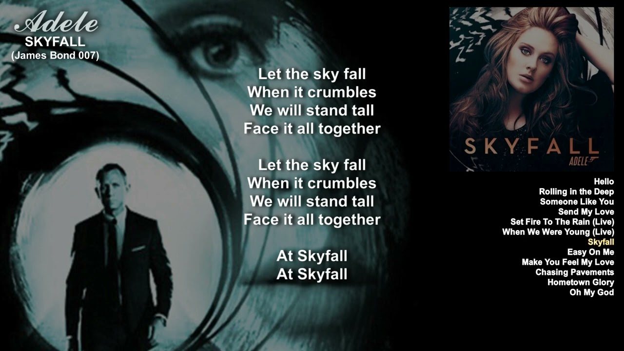 Adele Skyfall Lyrics Please Subscribe Youtube