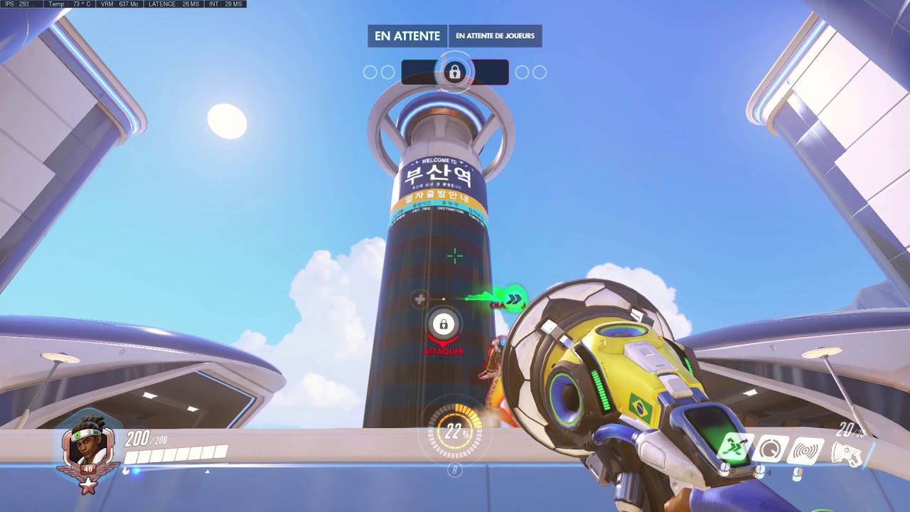 He like the Overwatch Busan's train - YouTube