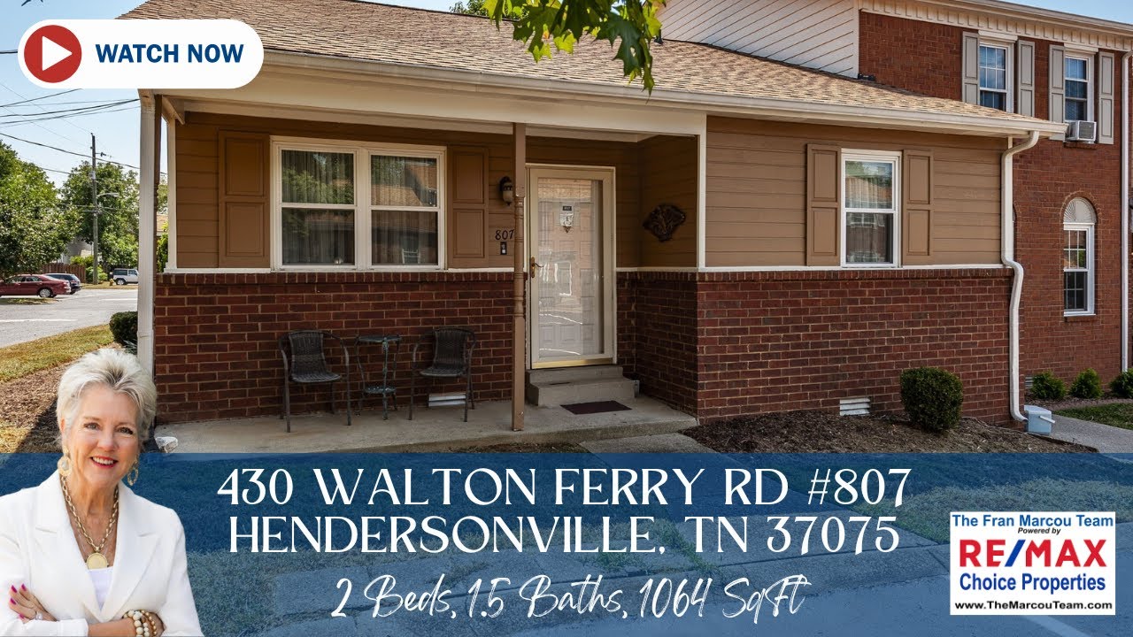 430 Walton Ferry Rd #807, Hendersonville, TN 37075 - YouTube