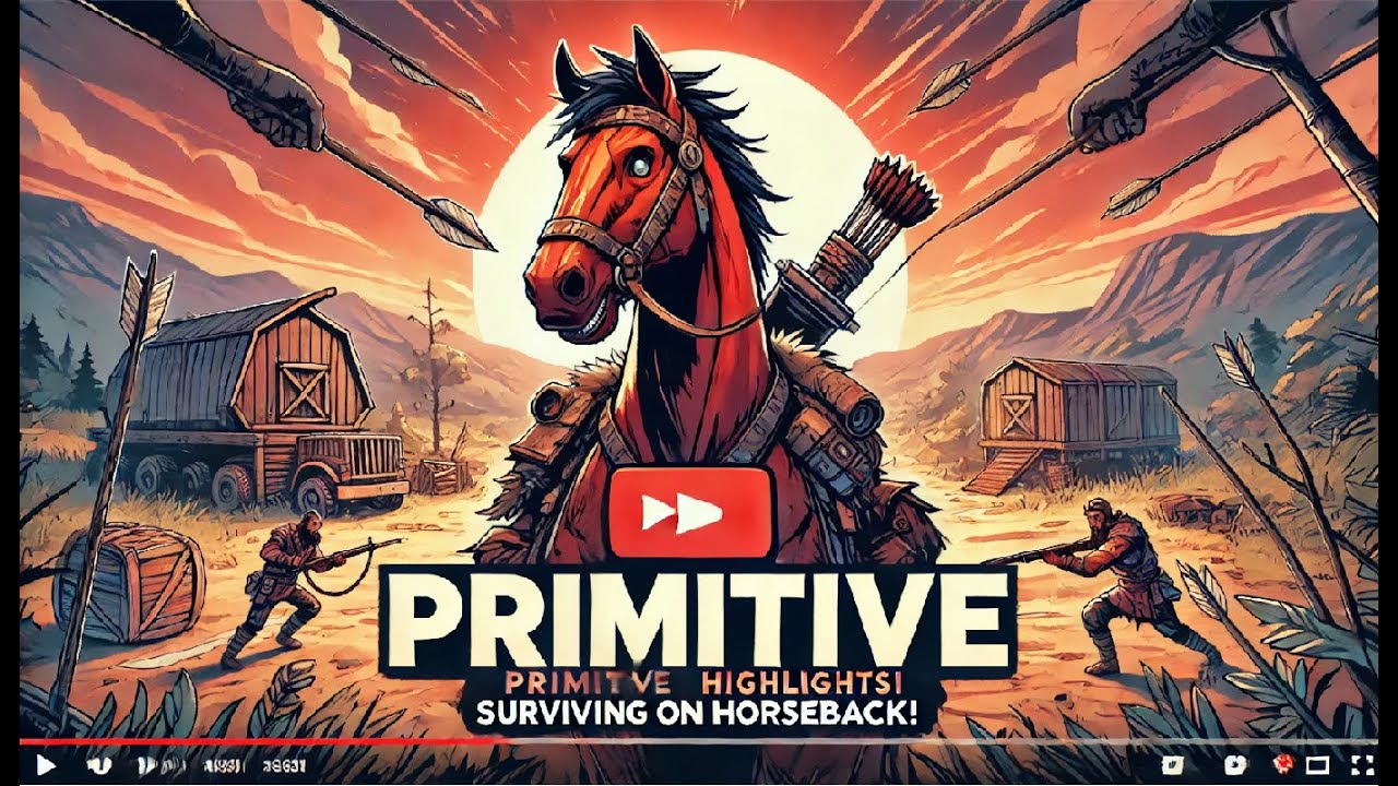 Rust Primitive Highlights – Surviving on Horseback! - YouTube