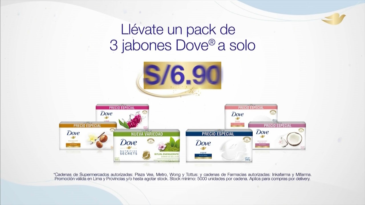 Comercial Dove - Pack De 3 Jabones (Perú 2020 4K) - YouTube