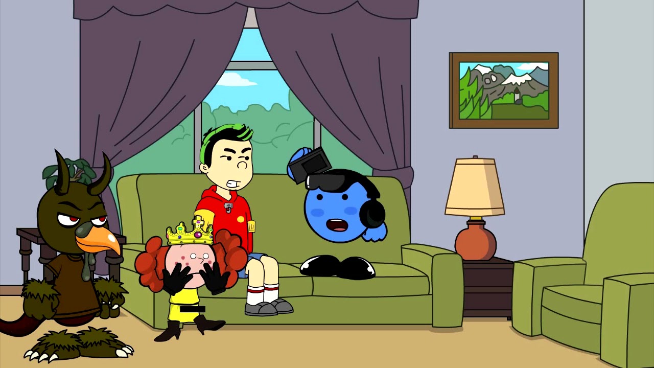 Princess Morbucks pushes Queen Poppy in the River/Grounded - YouTube