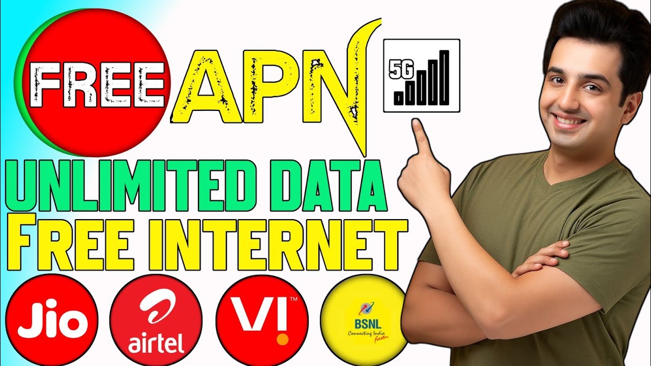 New Trick jio, airtel, vi, 5G free internet Apn 2025 | apn free ...