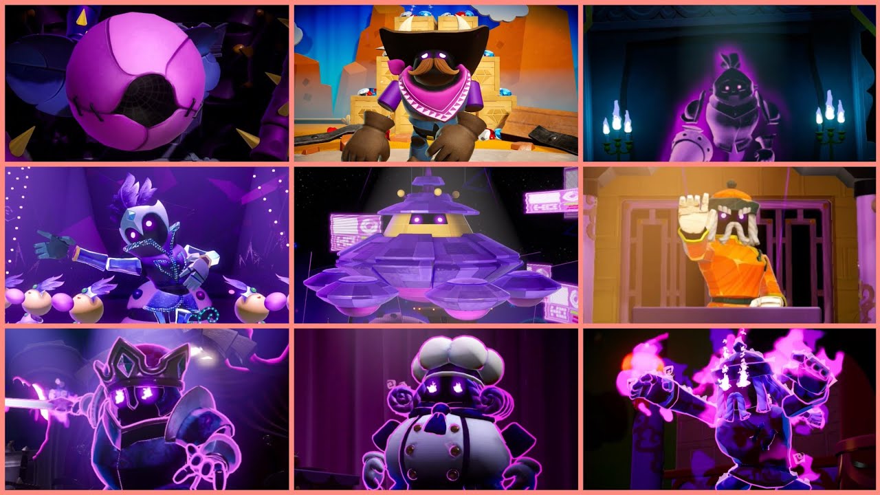 Princess Peach: Showtime! - All Mini Bosses - 100% Walkthrough - YouTube