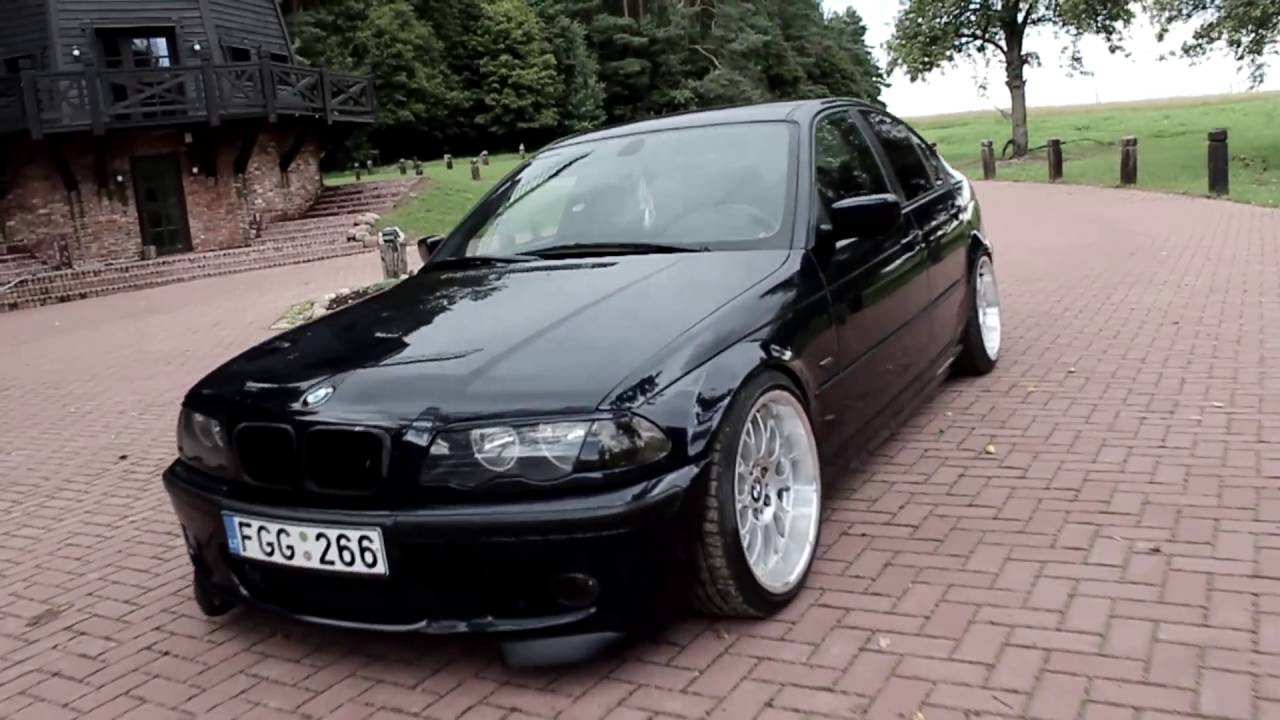 Stanced BMW E46 - YouTube