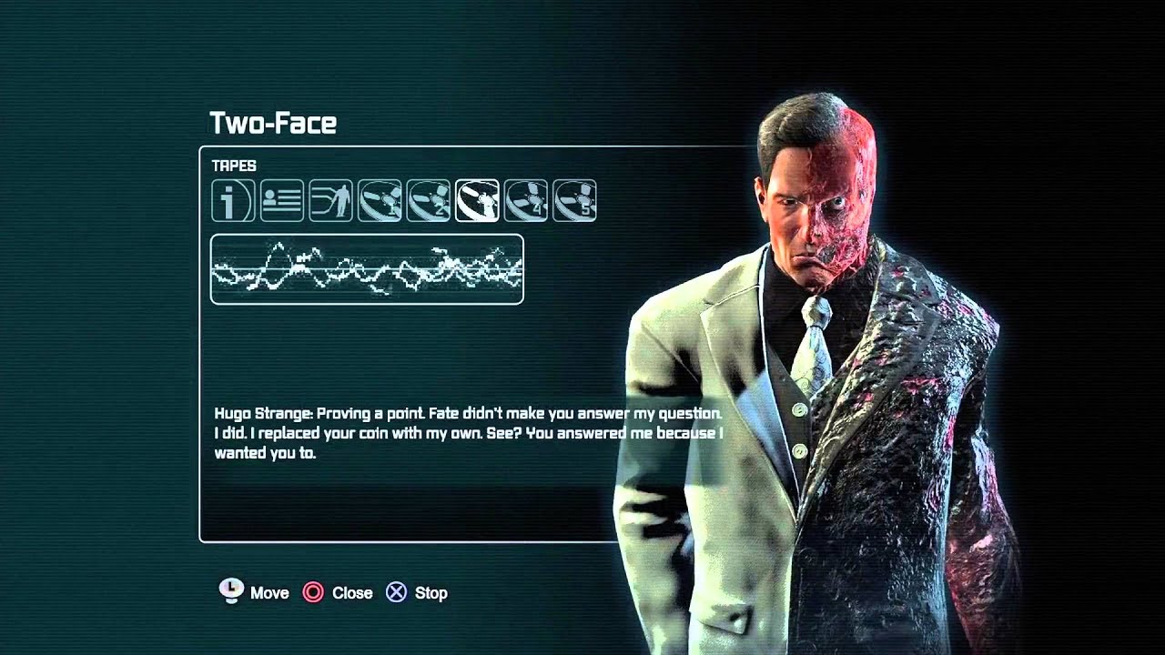 Batman Arkham City - Two-Face interviews - YouTube