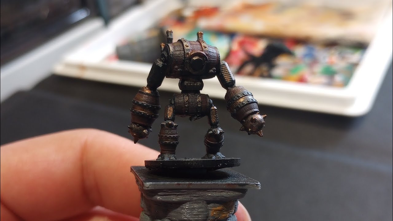 Dungeons and Dragons: Barrel Golem Miniature Painting Tutorial - YouTube