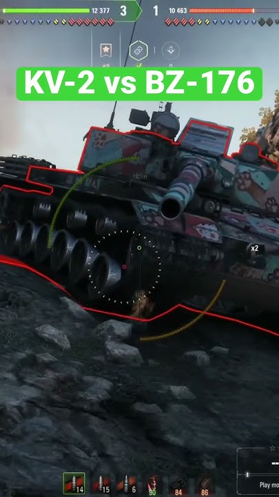 KV-2 will balance You #KV2 #game #shorts #tank #worldoftanks #wot #blitz #bz176 #gameplay # ...