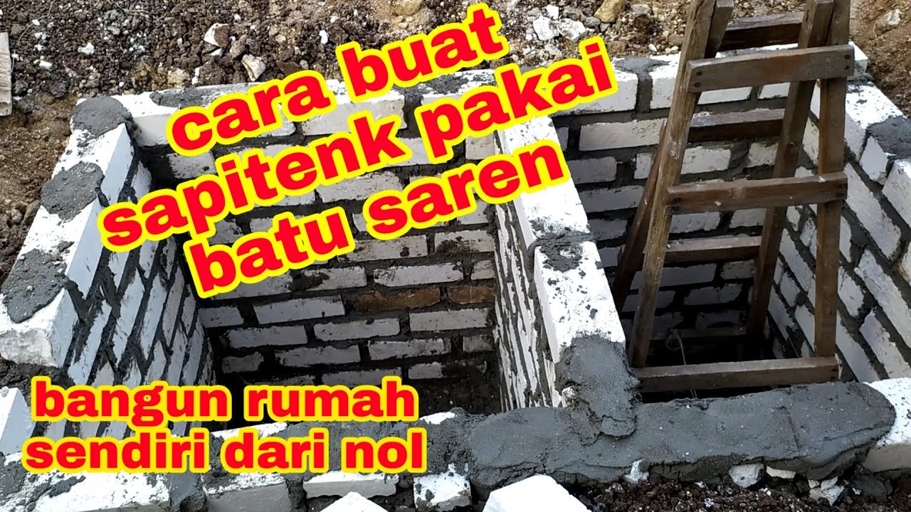 Cara bikin sapitenk dari batu Saren, proses bangun rumah dr nol - YouTube