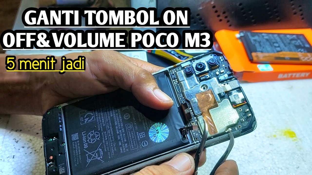 Cara ganti tombol on off&volume xiaomi poco M3 - YouTube