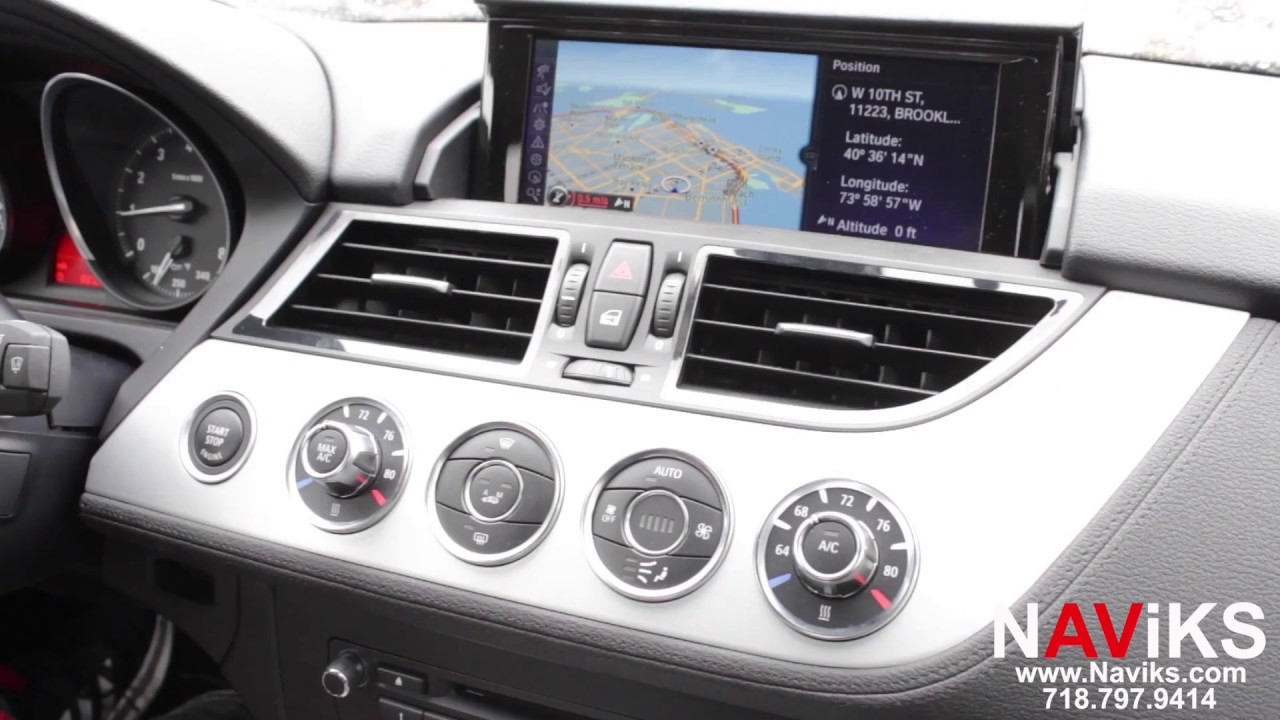 2016 BMW Z4 E89 NAViKS Rearview & Front view Camera Interface - YouTube