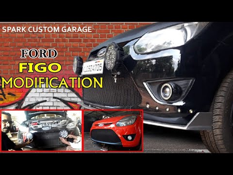 Ford Figo bumper modification #Spark custom garage #malayalam - YouTube