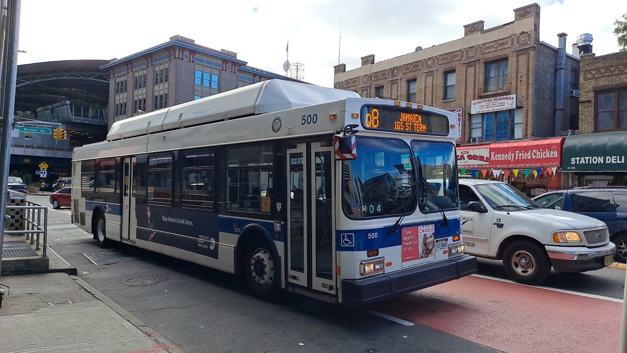 MTA Bus: 2011 New Flyer C40LF #493 on the Q40 & #500 on the Q8 - YouTube