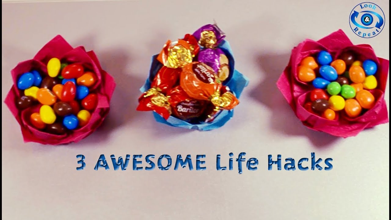 3 AWESOME Life Hacks you can do with PAPER - YouTube