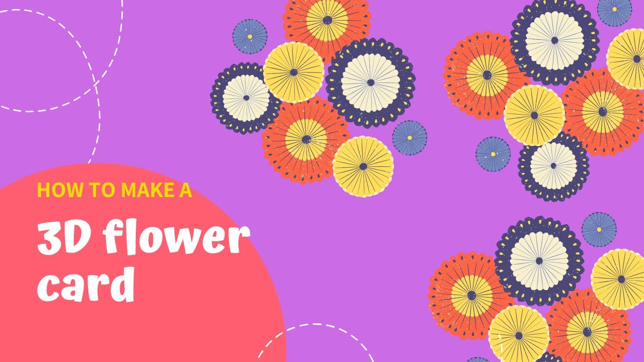 DIY 3D Flower Card Tutorial | Handmade Card Making Step by Step - YouTube
