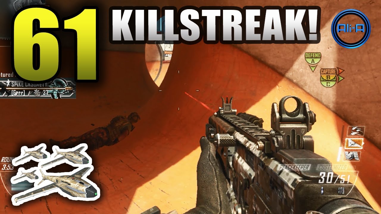 "GRIND" SWARM - 61 Killstreak! - Black Ops 2 Peacekeeper Gameplay w ...