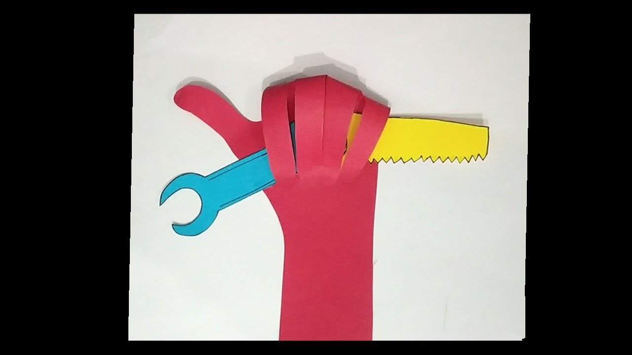#DIY Paper Craft, Labour's Day special craft for kids/Making of a 3D ...