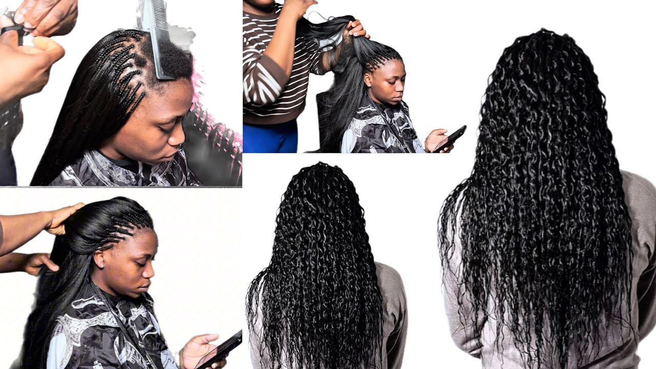 How to Do Pick and Drop Braids with Curls | Easy Braiding Tutorial for ...