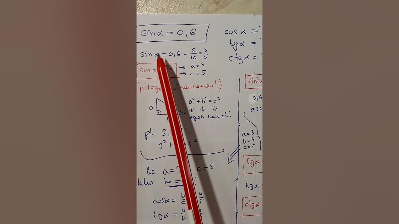 Trigonometrikus összefüggések - teljes videó a csatornán - 25.1.5.-5 #matek #trigonometria - YouTube