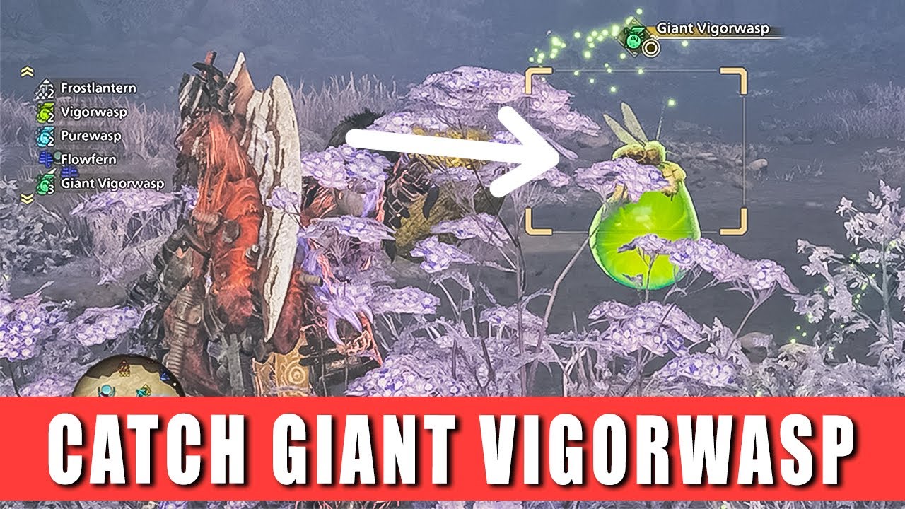 Giant Vigorwasp Location Monster Hunter Wilds How to Capture Giant ...