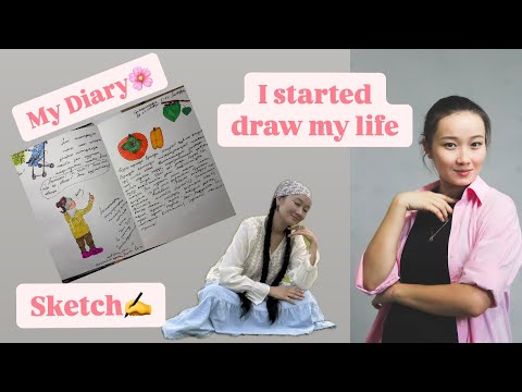 Draw my life! My first video about my first sketchbook of my life ...