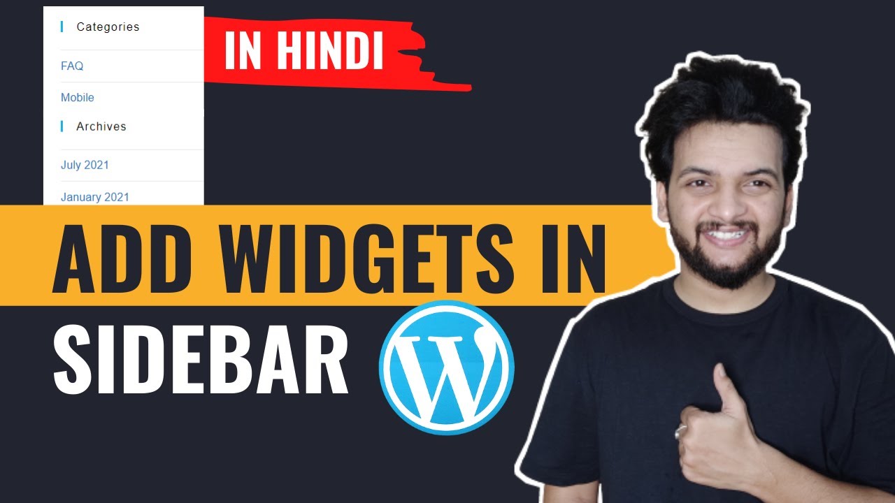 How to Add Widgets in Sidebar | WordPress Widgets Tutorial | Latest ...