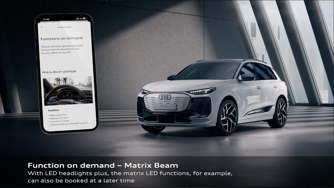 Audi Q6 e-tron – LED head lights plus / matrix LED head lights ...