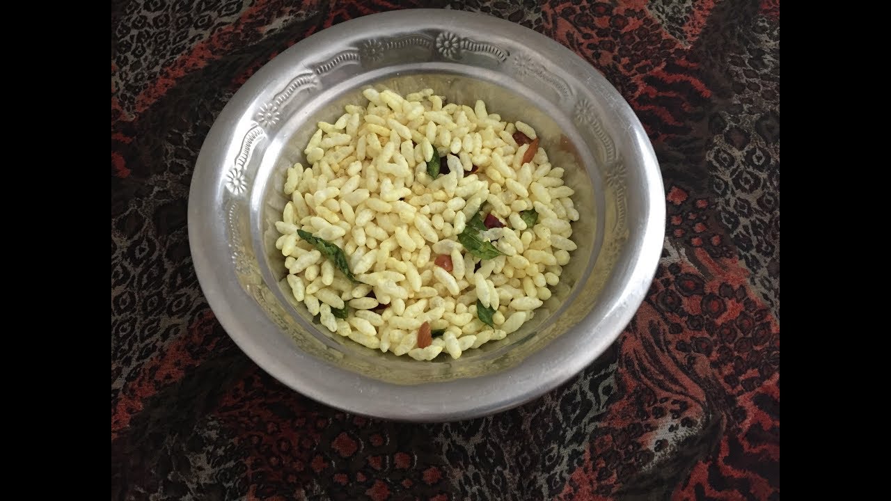 Spicy puffed rice | kara pori | masala pori - YouTube