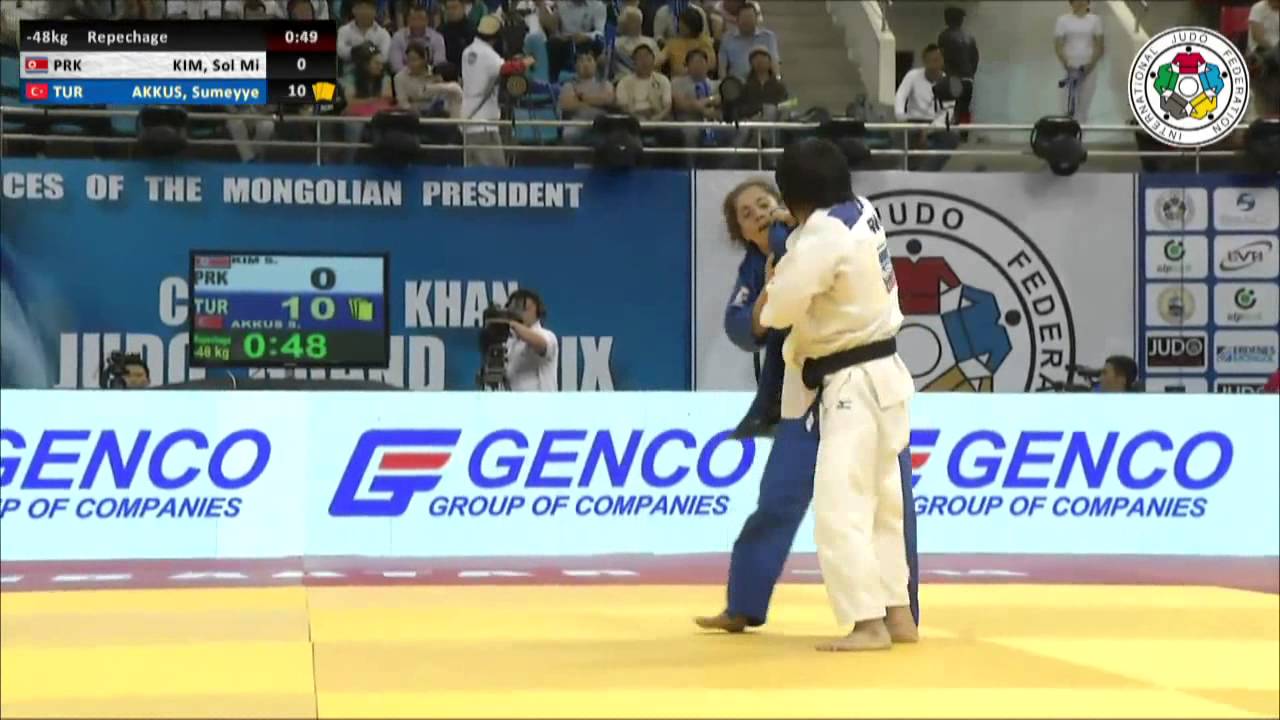 Sol Mi KIM (PRK) Vs Sumeyye AKKUS (TUR) - Judo Grand Prix Ulaanbaatar ...