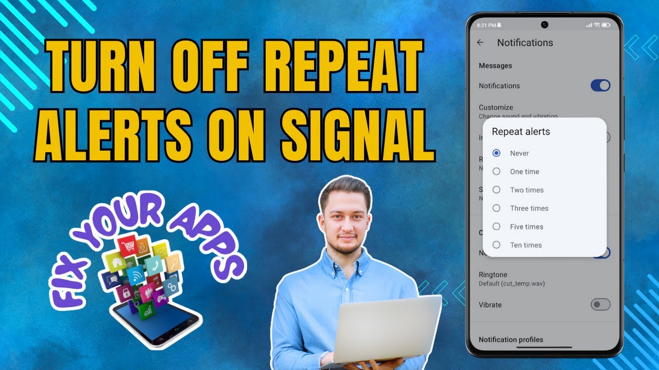 How to Turn Off Repeat Alerts On the Signal App - YouTube