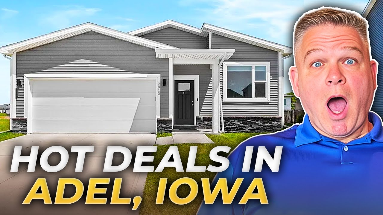 4 New Construction Homes In ADEL IOWA: Real Estate Tour | Living In ...