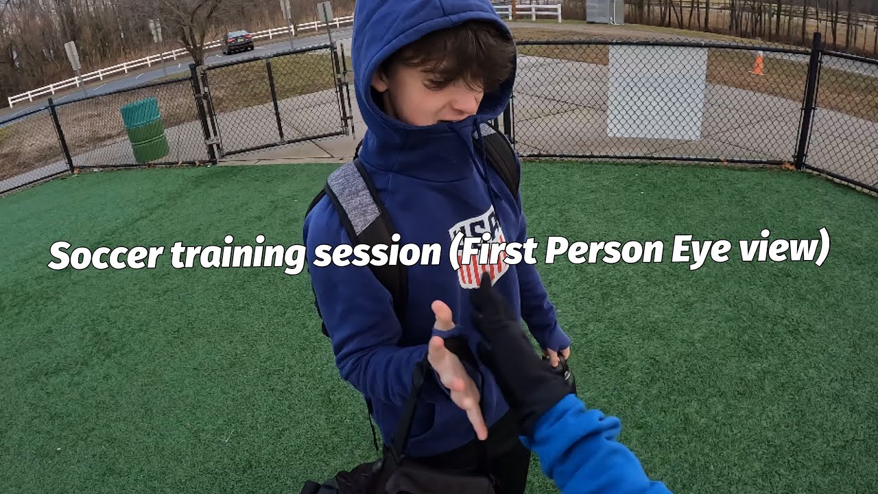 Soccer Training Session (First Player eye view) - YouTube