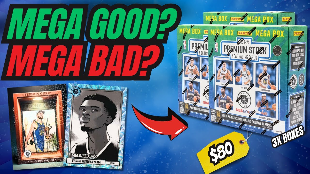 BEST MEGA BOXES ON THE MARKET!? 3x NBA 23-24 Premium Stock Basketball ...
