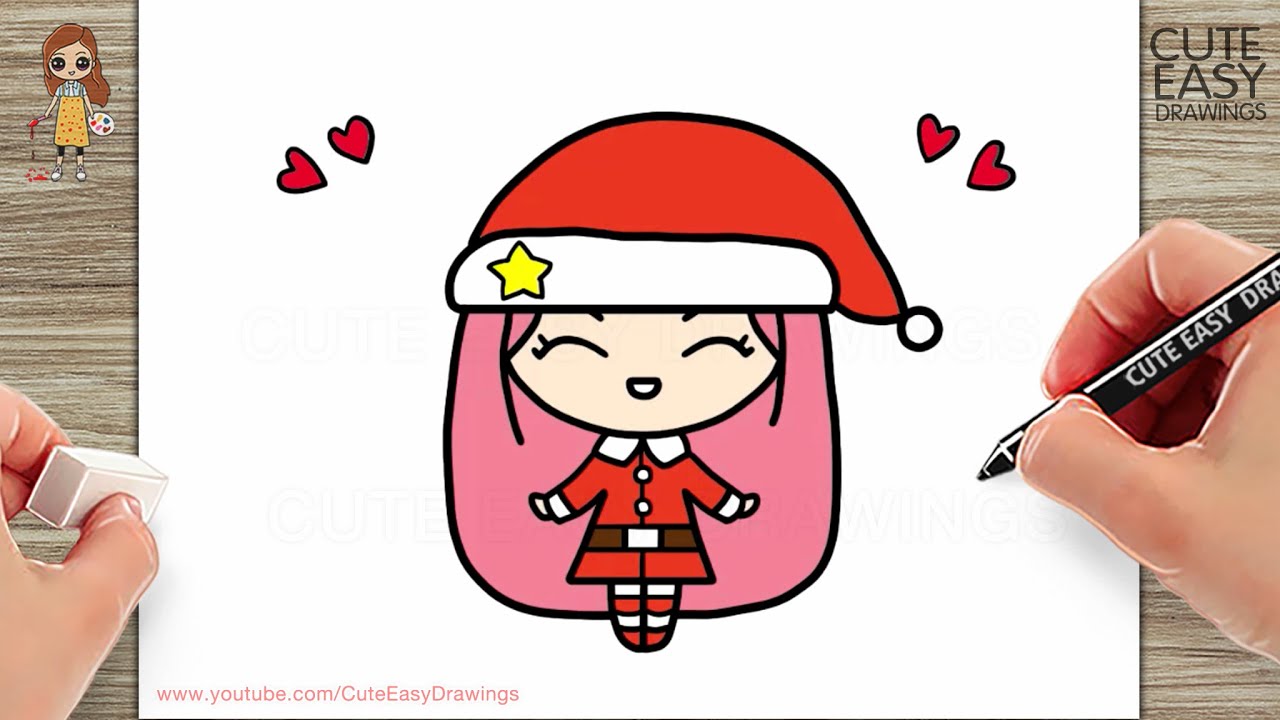 Cute Christmas Drawing For Kids