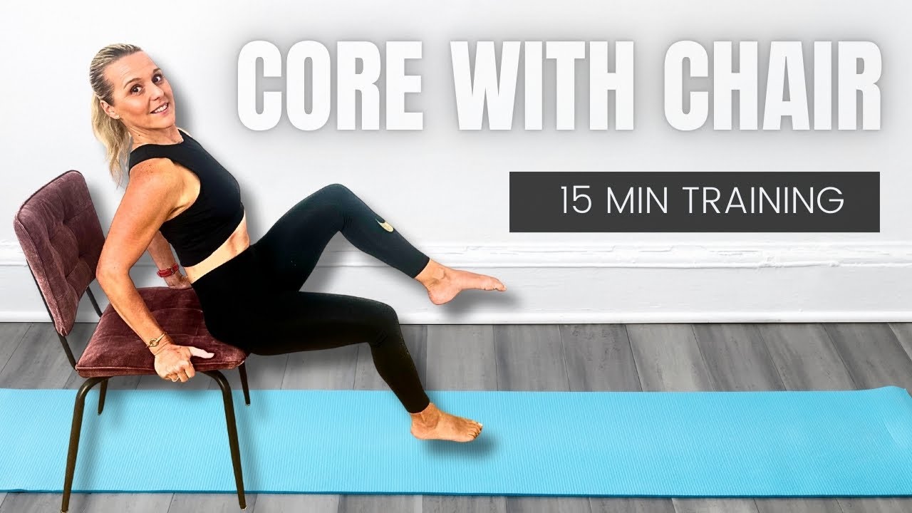 15 Minute Chair AB Workout That Will Make You SWEAT! - YouTube