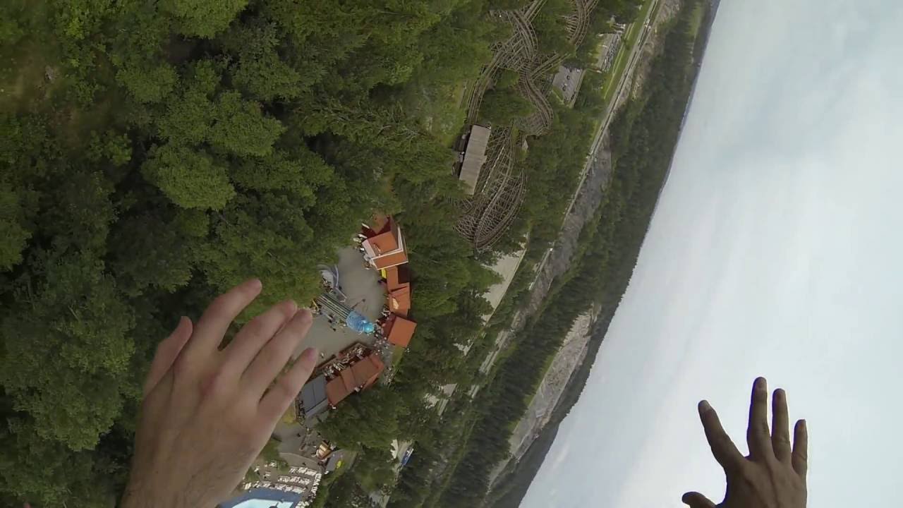Zamperla Giant Discovery Spinspider Tusenfryd 2016 POV Onride - YouTube