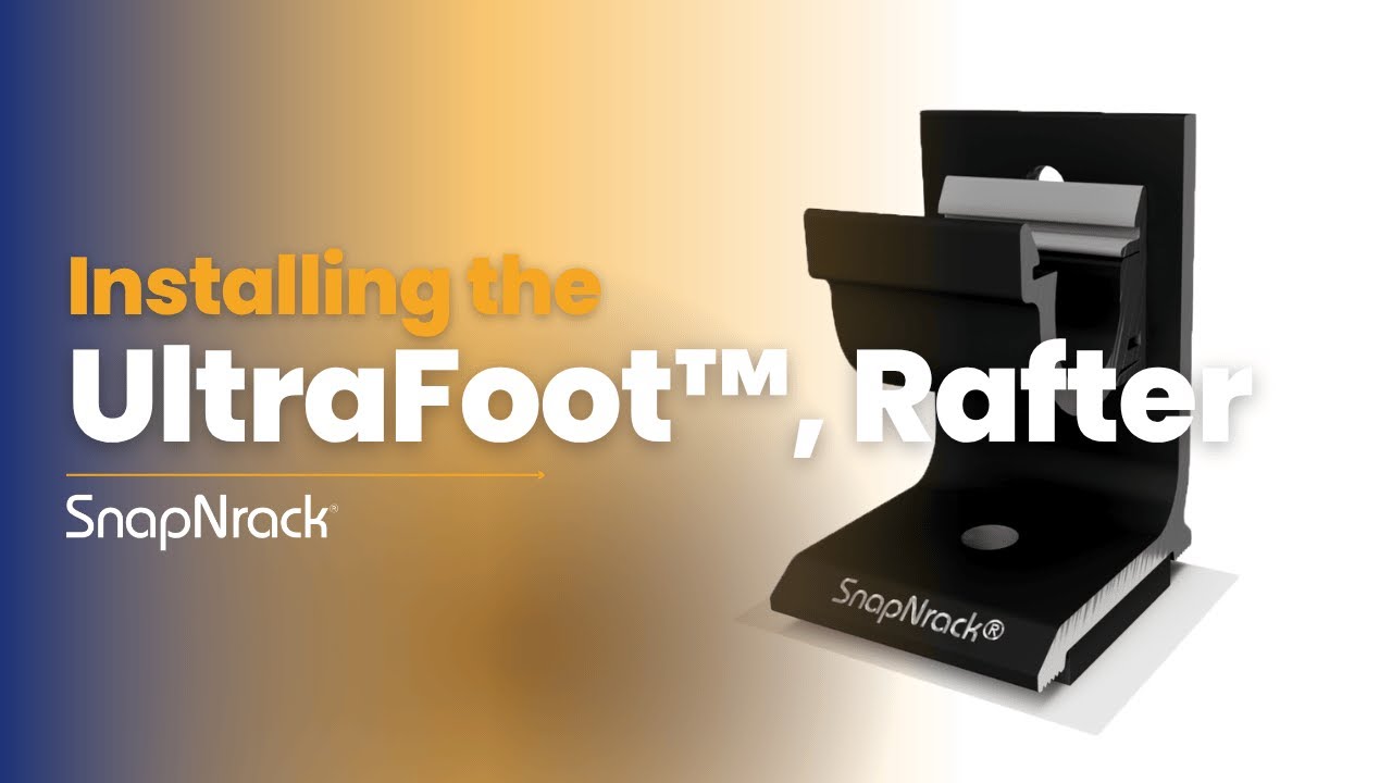 Installing the UltraFoot™, Rafter - YouTube