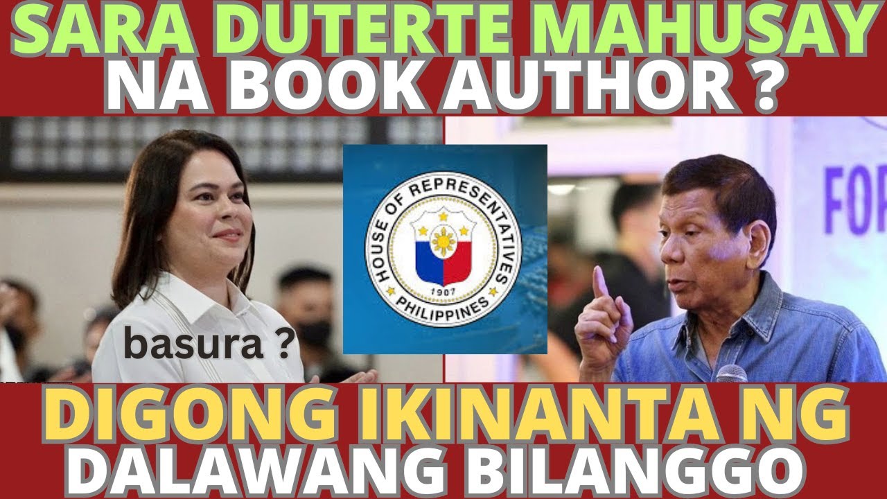 Sara Duterte mahusay na book author ? Digong ikinanta ng dalawang ...