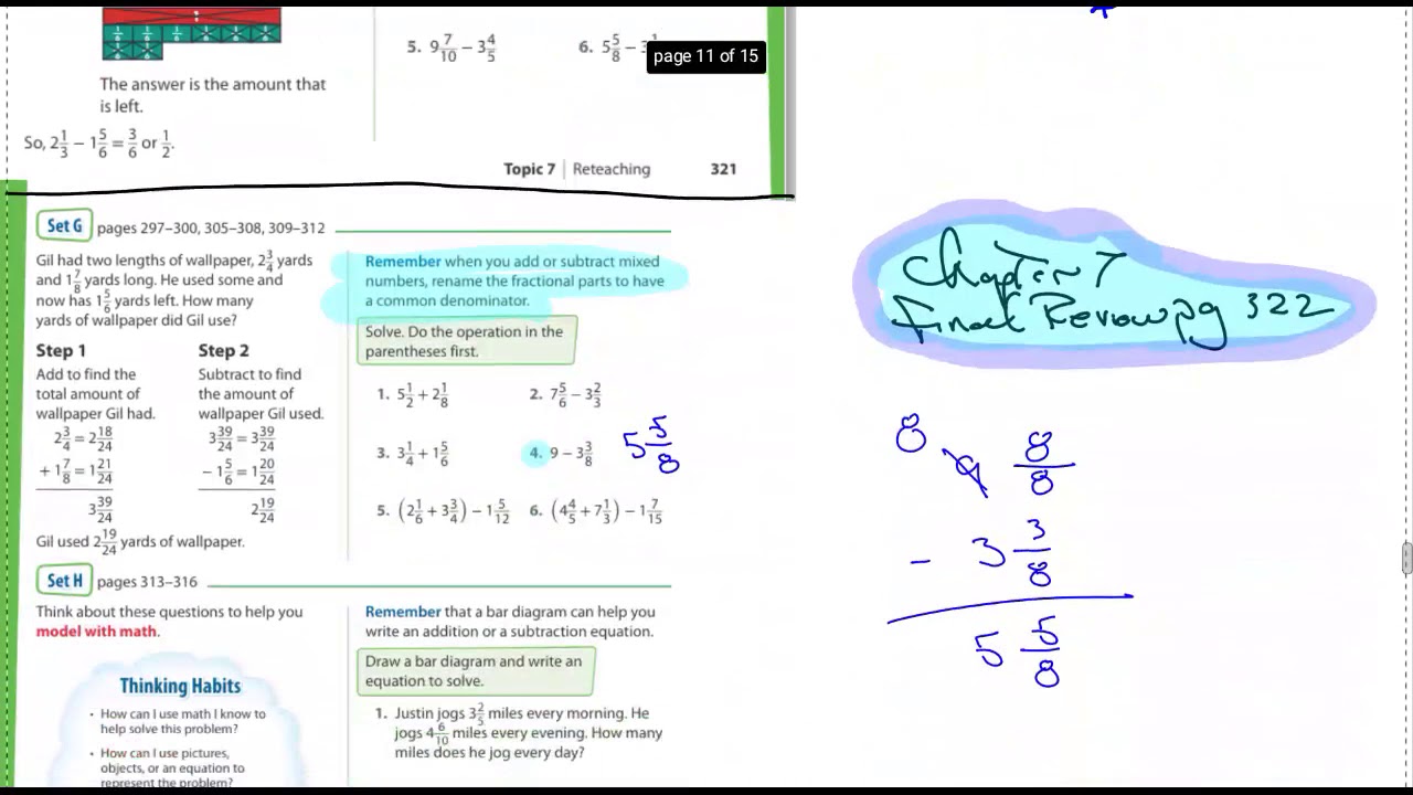 Envision Math Chapter 7 Review pg 322 - YouTube