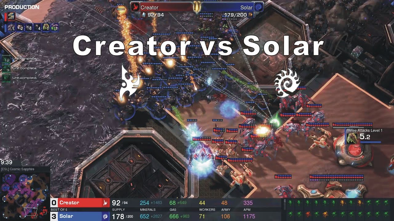 Starcraft II DreamHack Masters 2022 Atlanta Nov19 Creator(P) v Solar(Z ...
