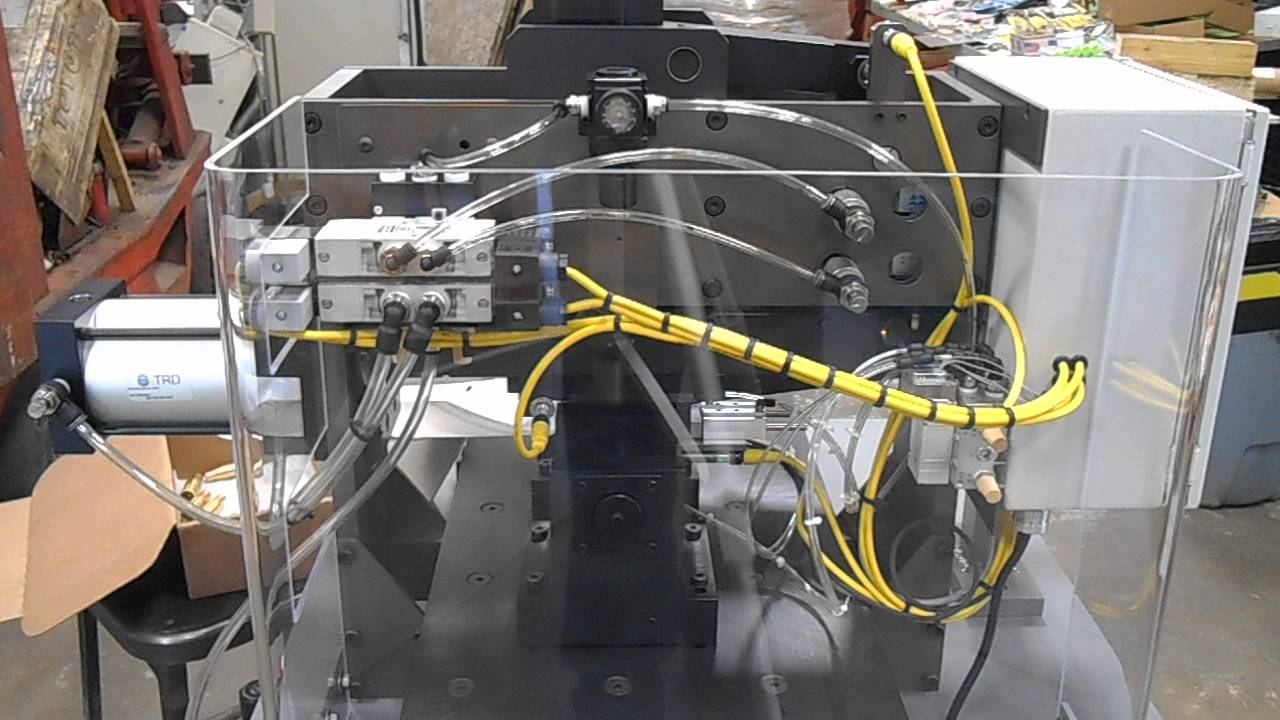 Welding Nozzle Automatic Roll Marking Machine - YouTube