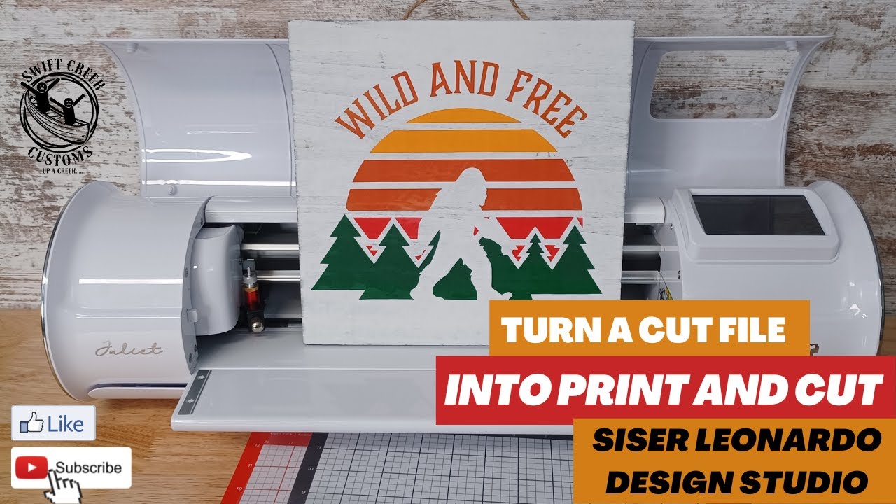 Setting Up a Cut File for Print and Cut for Siser Juliet or Romeo - YouTube