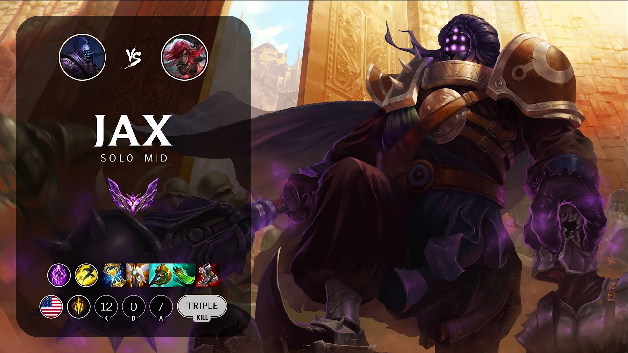 Jax Mid vs Katarina - NA Master Patch 13.14 - YouTube