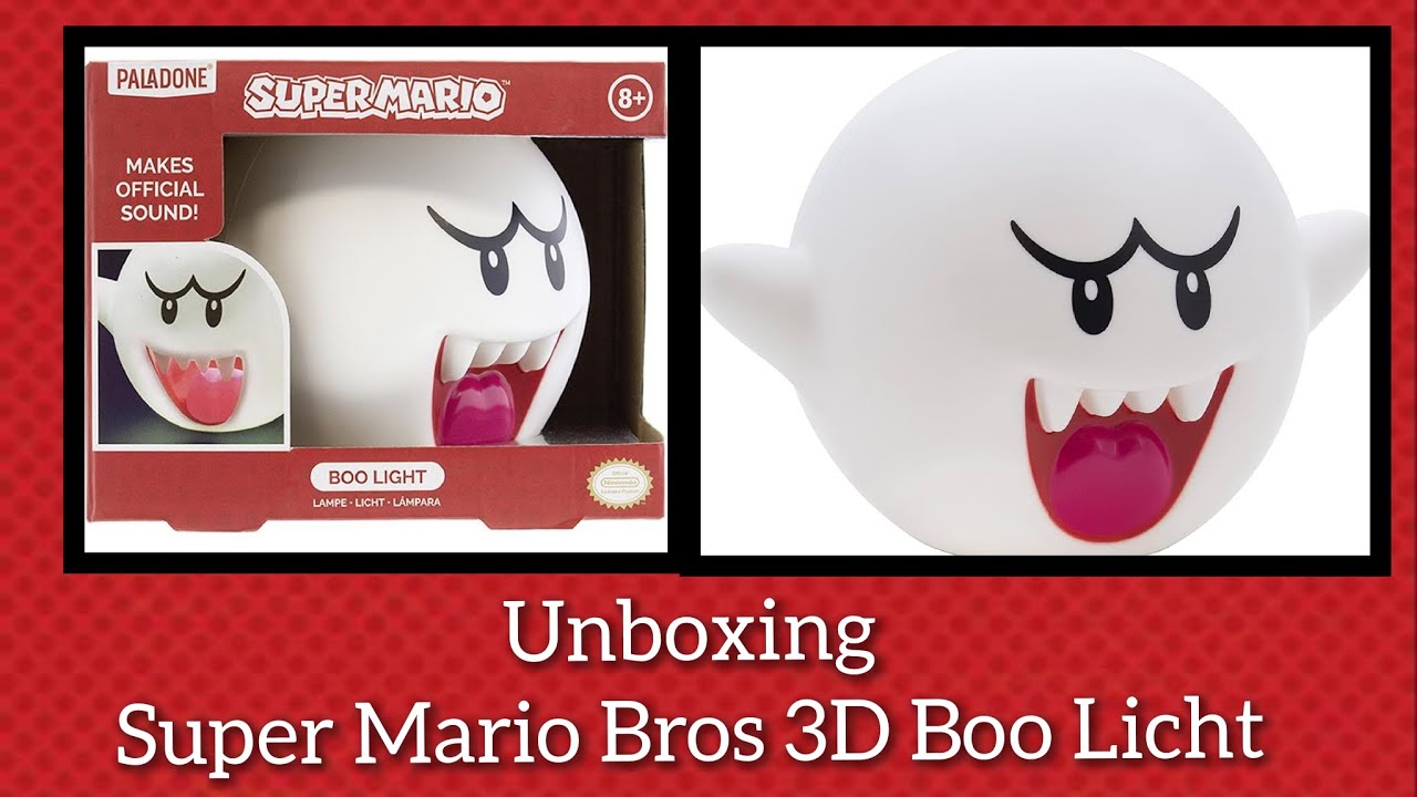 Unboxing Super Mario Bros 3D Boo Lamp. - YouTube
