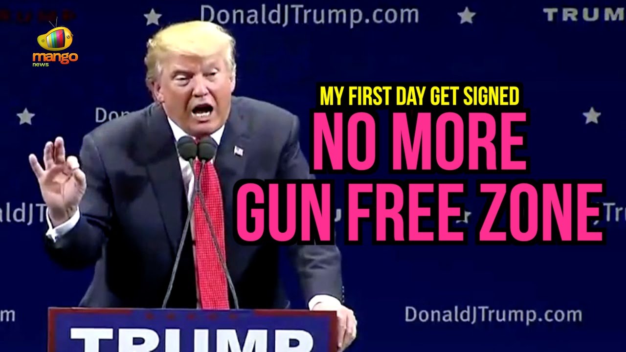 My First Day Get Signed No More Gun Free Zone, Says Donald Trump ...
