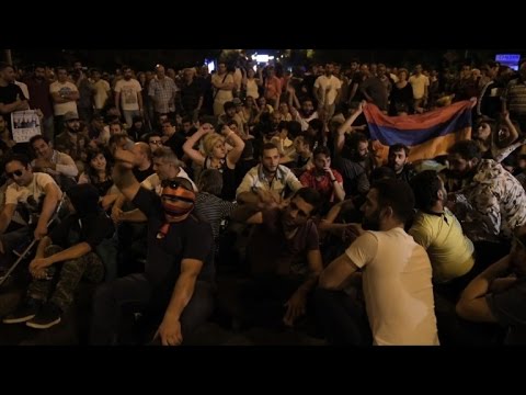 Thousands protest in Yerevan calling for president to step down